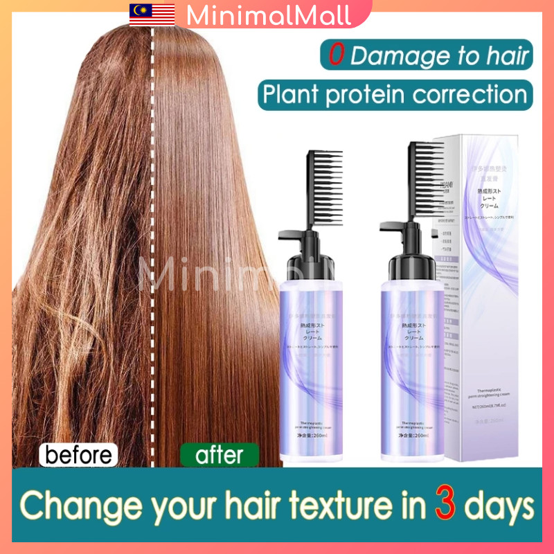 Protein Hair Straightener Cream Keratin Treatment Ubat Lurus Rambut ...