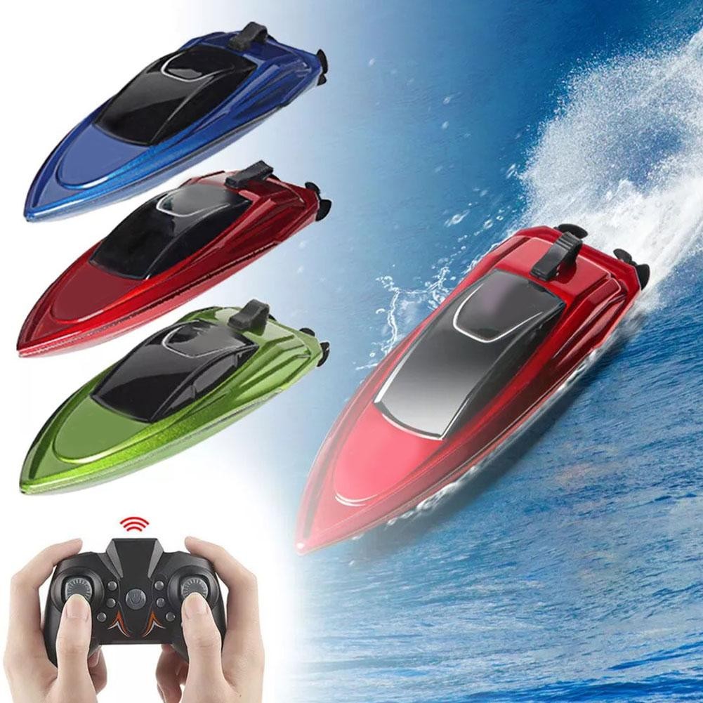 Mini Rc Boats High Speed Racing Boat Dual Motors 2.4g Remote Submarine ...