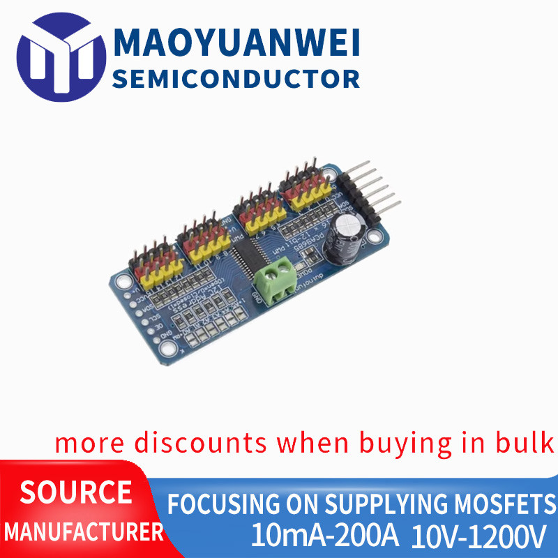 1pcs 16ch PWM Servo Servo Driver Board Robot Controller IIC Interface Driver Module PCA9685 ...