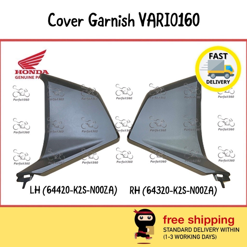 HONDA VARIO160 Cover Black Side Garnish Front LH Left RH Right / Cover ...