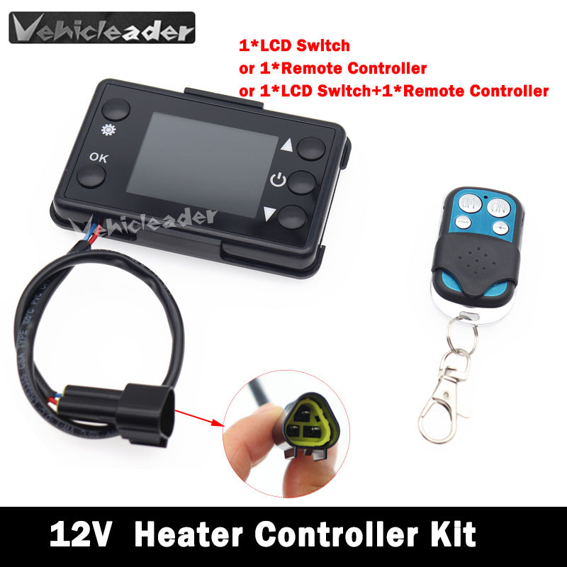 12V 24V Air Diesel Parking Heater LCD Monitor Remote Control Controller ...