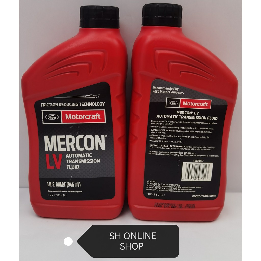 Motorcraft Mercon LV Auto Transmission Oil {1 Litre} | Shopee Malaysia