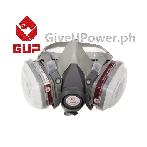 Gas Mask Dust Mask Protection Toxic Vapor Filter Respirator Half Mask ...
