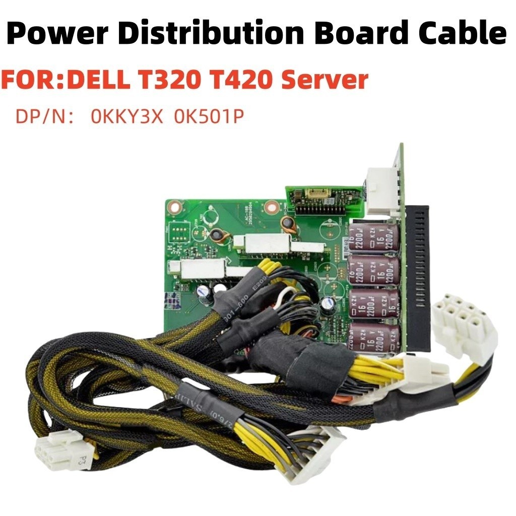 Power Supply Distribution Board for Dell PowerEdge T320 T420 with Cable ...
