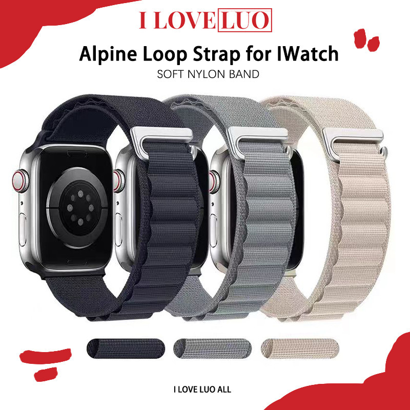 Alpine Loop Band Nylon Strap for Apple Watch Ultra 3 2 SE 3 2 Series 11 ...
