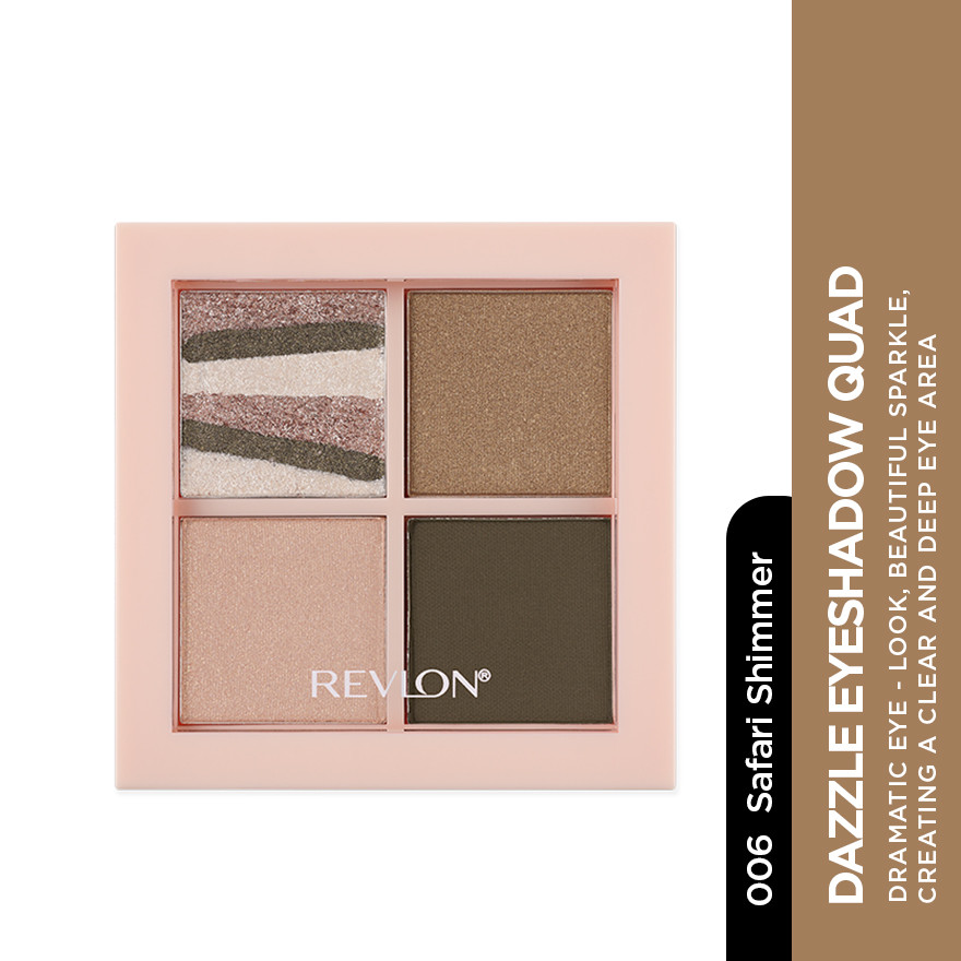 REVLON Dazzle Eyeshadow Quad 006 Safari Shimmer | Shopee Malaysia