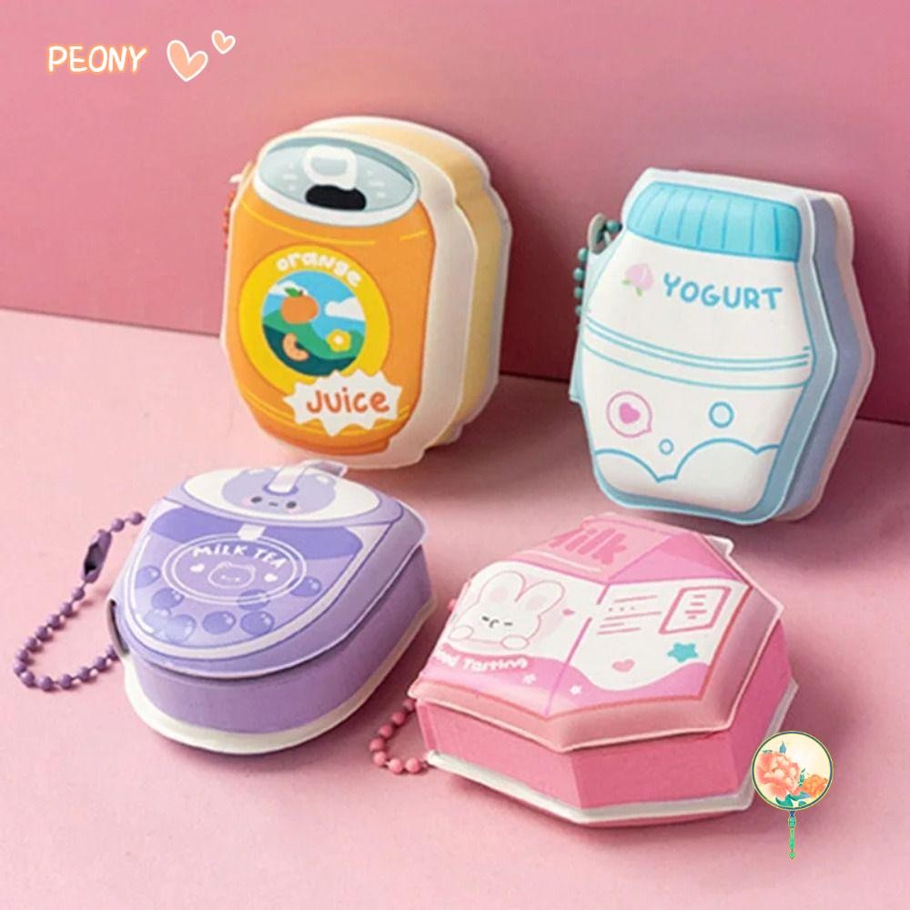 PEONY-HOME 1pc Diary Notepad, Kawaii Key Chain Mini Planner Notebook ...