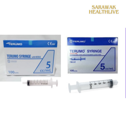 Terumo Syringe without needle- 5cc/mL 100's units(1box) | Shopee Malaysia