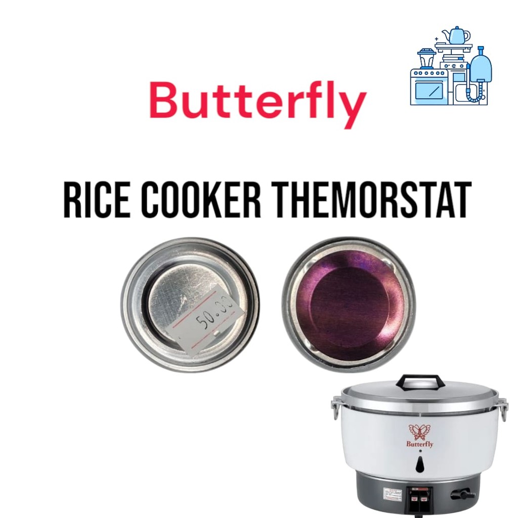 10L Above Commercial Gas Rice Cooker Magnetic Steel Circular Thermostat ...