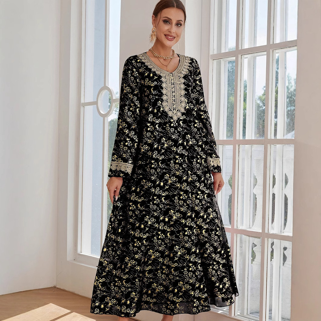 Baju jubah raya 2025 viral Dress Muslim Dress long sleeve jubah raya ...