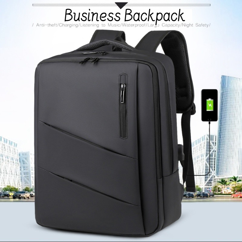 Men business backpack with compartments men's large laptop backpack ...