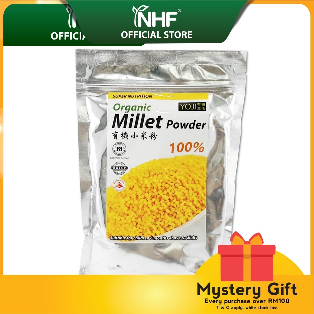 YOJI Organic Millet Powder 有机小米粉 (300g) | Serbuk Millet Organik ...