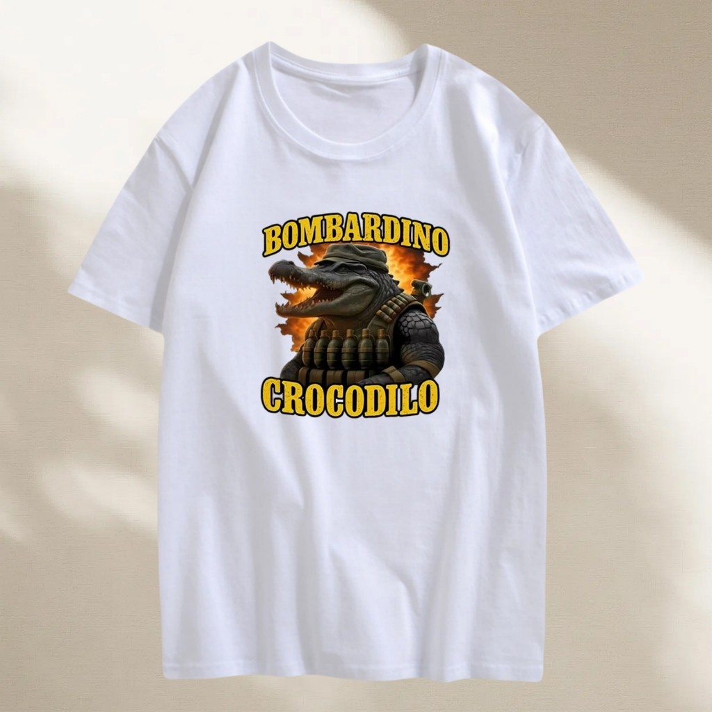 Italian Brainrot Bombardiro Crocodilo Crocodile Airplane Bomber Graphic ...