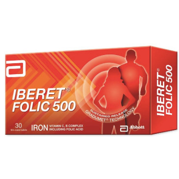 Abbott Iberet Folic 500 30's tablets | Shopee Malaysia