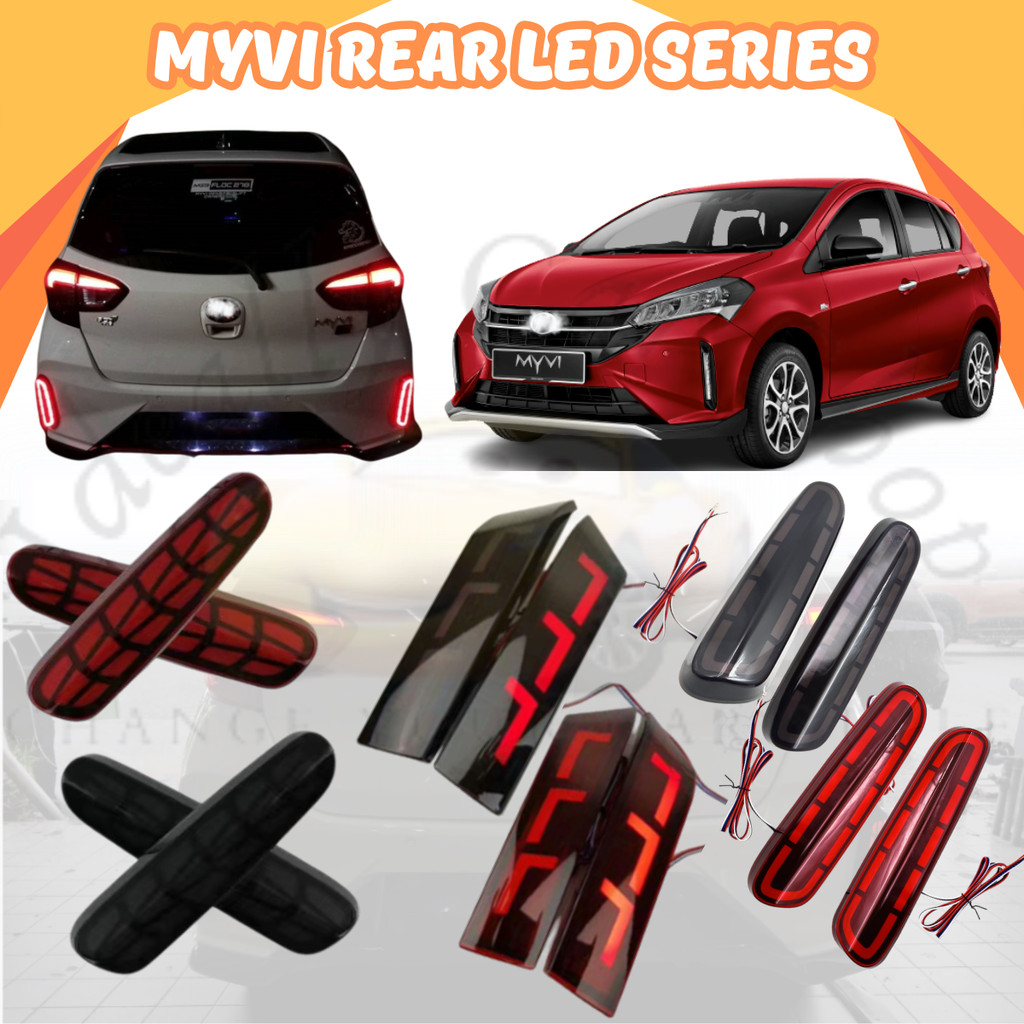 Perodua Myvi 2018-2024 Rear LED Bumper Reflector light ( 2 Pcs ...