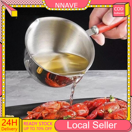 Pouring Hot Oil Small Pot Handheld Stainless Steel Kitchen ...