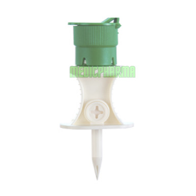 Vial Access Polyspike Dispensing Spike with Safety Valve Green (1pcs ...