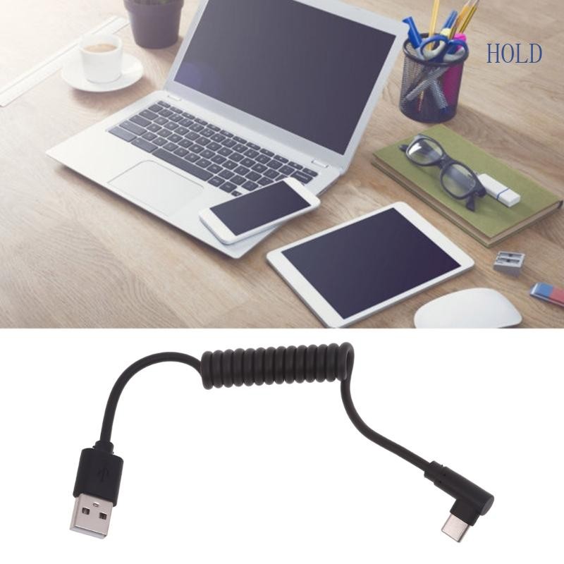 ACE USB C Type C Cable Coiled Spring Type C Spirals Retractable ...