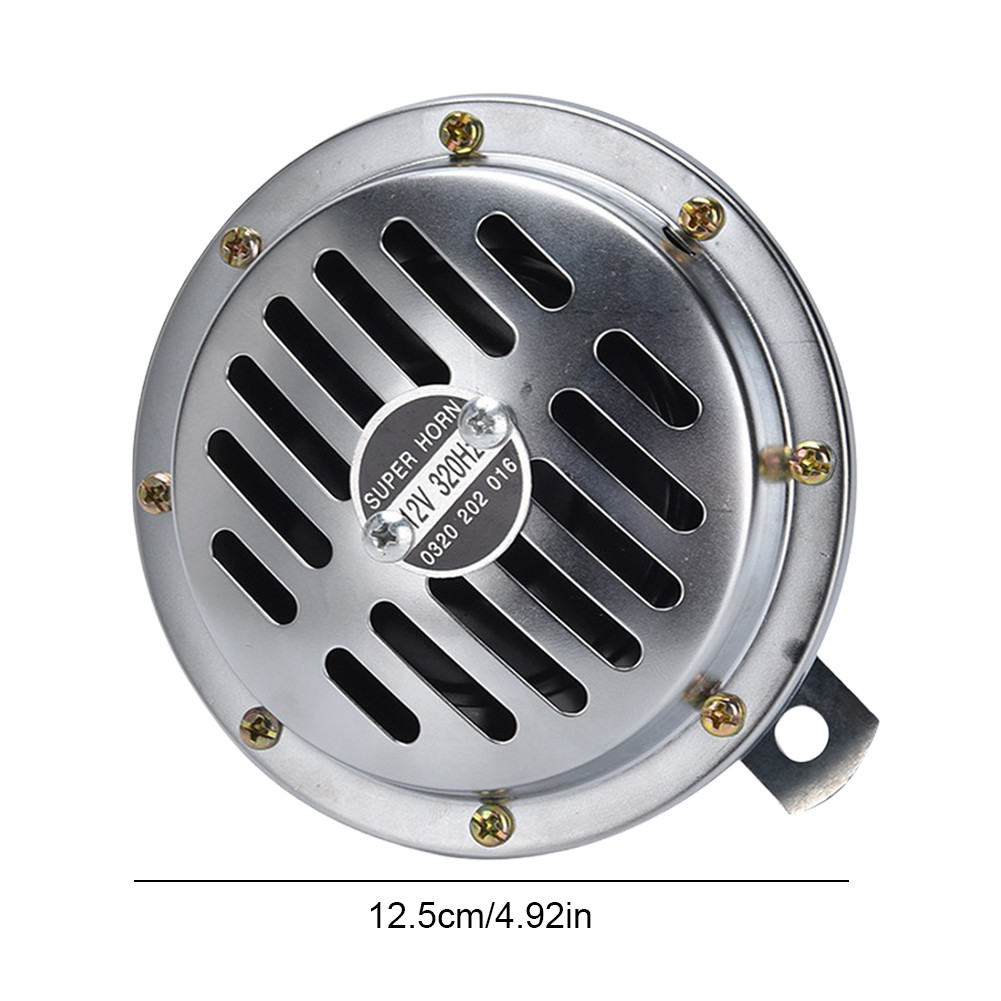 12V Car Disc Pot Horn Dual Tone Electric Pump Loud Air Horn Off-Road ...