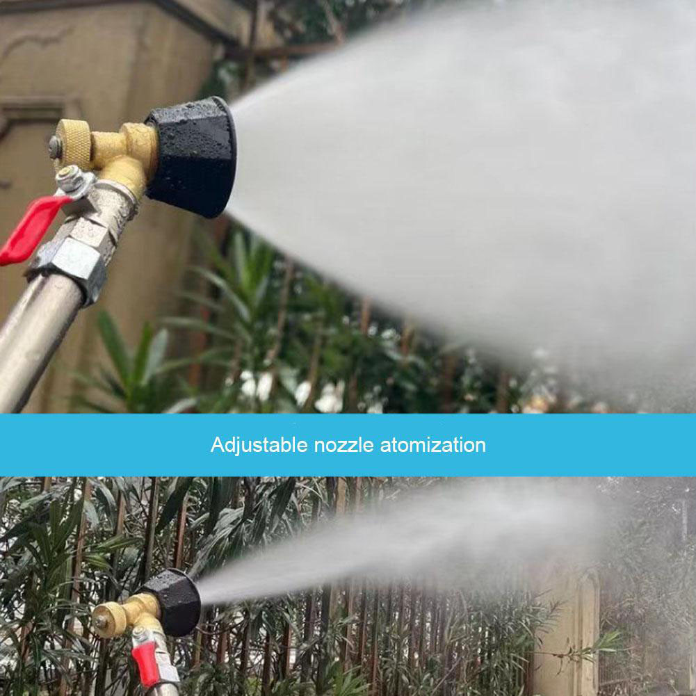 Agricultural Atomization Adjustable Nozzle Garden Alloy Black Cyclone ...