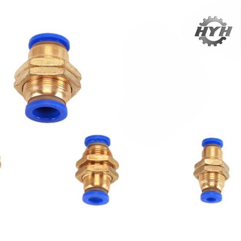[HYH] Pneumatic Partition Straight Joint Quick Quick Insert Air Pipe ...