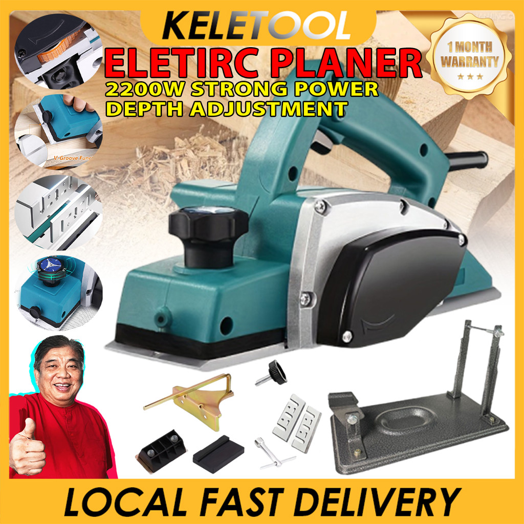 2200W Electric planer inverted bracket Plane Hand Held Wood Cutting ...