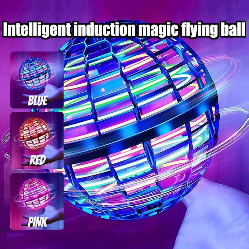 Flying Ball Flying Kids Toys 360° Rotating Drone Boomerang Spinner ...