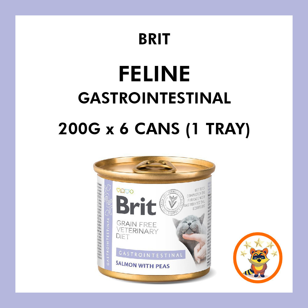 Brit Grain Free Vet Diet Feline Cat Kuching Gastrointestinal Can Wet ...