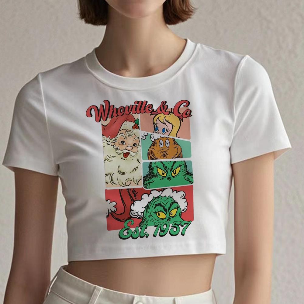 Santa Claus fairy grunge gothic crop top girl cute yk2 graphic korean ...