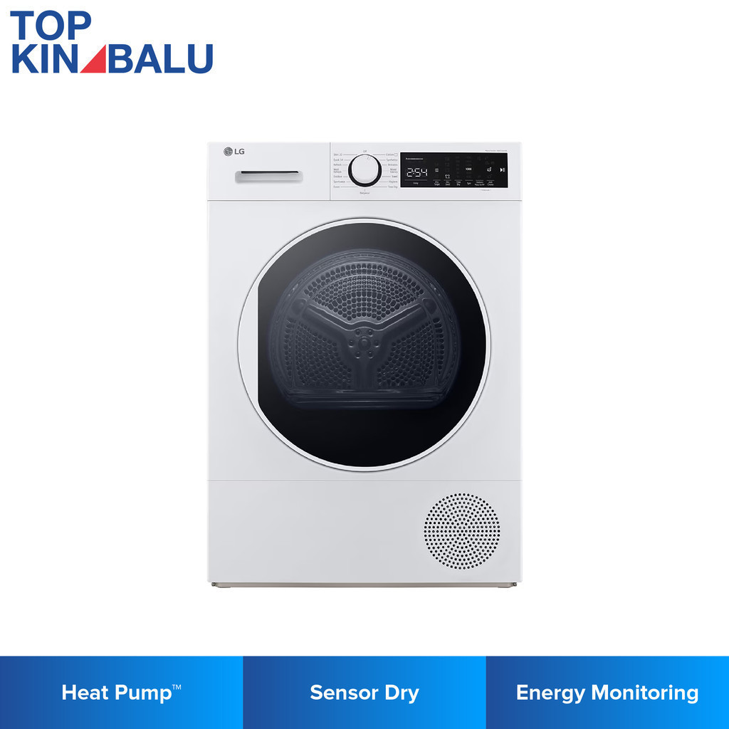 [SABAH ONLY] LG 8KG RD08NHP5W HEAT PUMP DRYER WITH GENTLE DRY & SENSOR ...