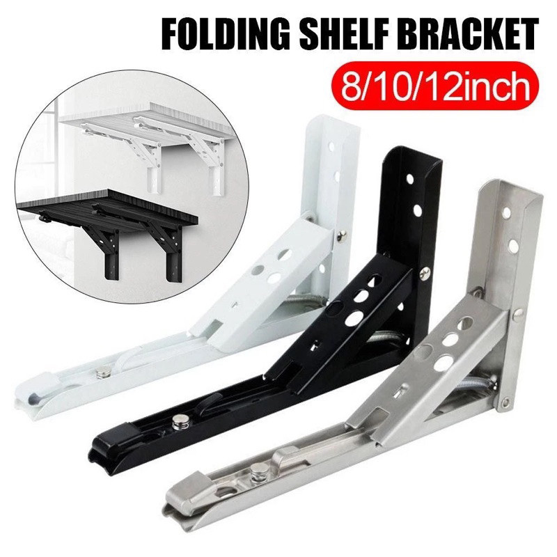 🇲🇾👶🏻2pcs 8-14^ Heavy Duty Foldable L-Shaped Triangle Folding Wall Angle ...