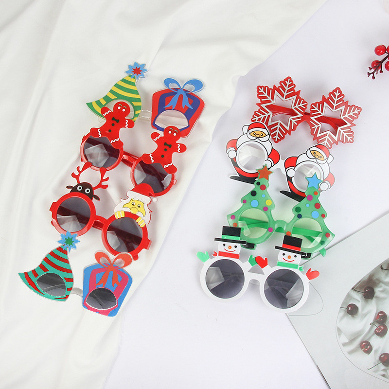 New Christmas Party Glasses Santa Tree Old Man Antlers Christmas Gifts ...
