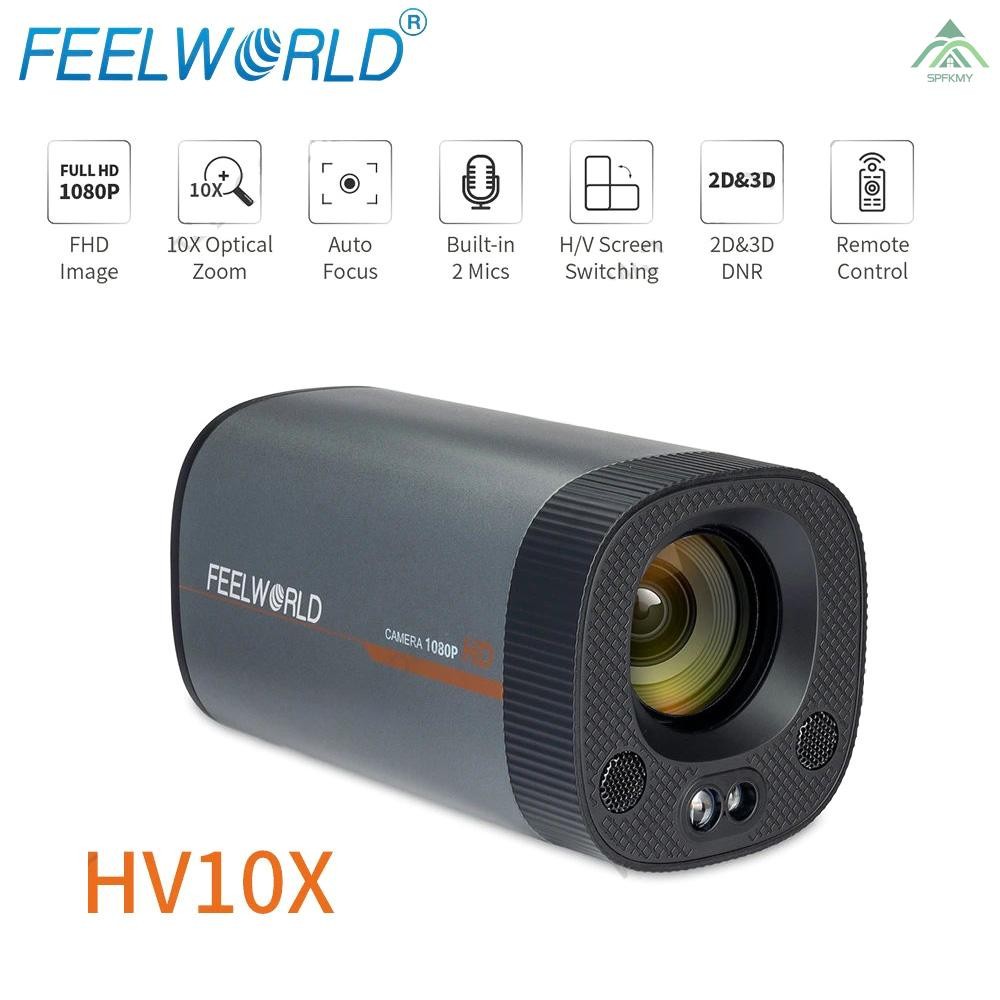 FEELWORLD HV10X Professional Video Camera 1080P Webcam with 2 Built-in ...