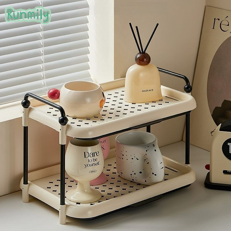 Multilayered Cup Holder With Drip Tray Living Room Desktop Cup Rack For ...
