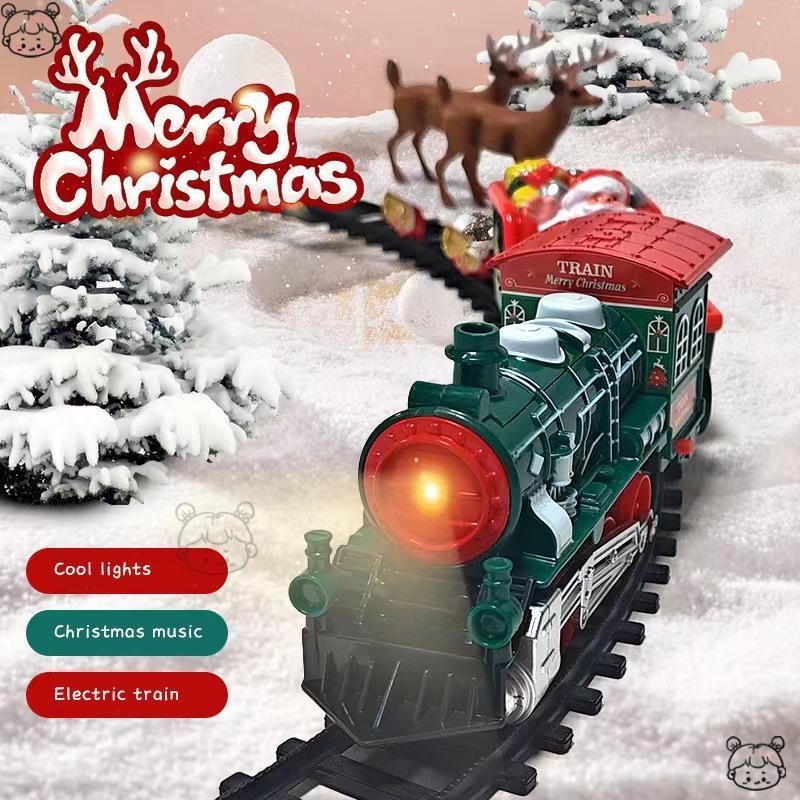 Christmas Track Train Set For Under Christmas Tree Train Toys With ...