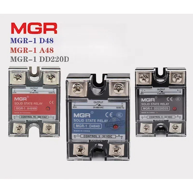 Single phase solid state relay MGR-1 D4840 A4860 10 20 Ac-controlled DC ...