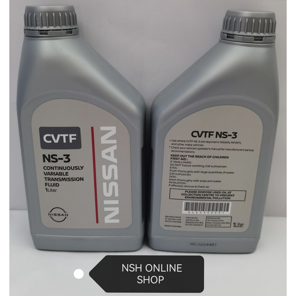 Nissan NS-3 CVT Auto Transmission Oil (1 Litre) "100% Original Nissan ...