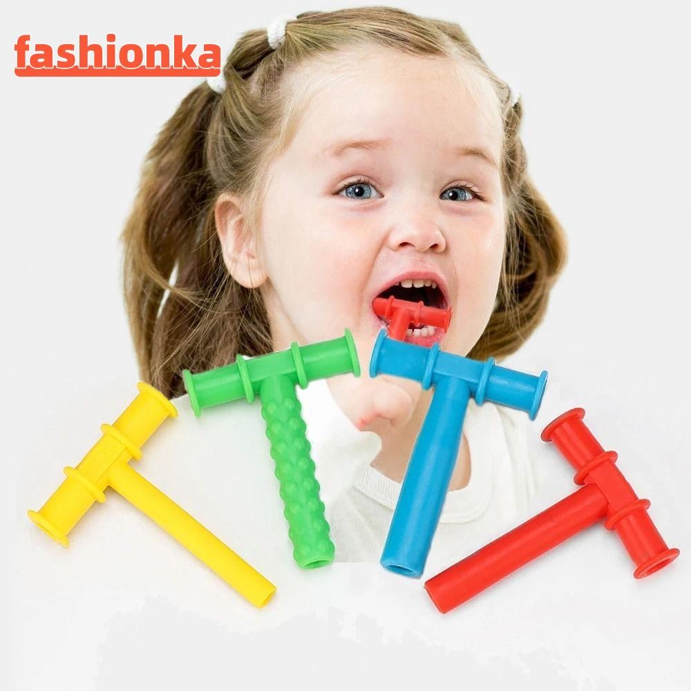 FASHIONKA Oral Muscle Training Tool, T Shape Kids Sensory Educational ...