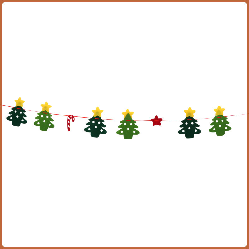 【Ready Stock】 Holiday Party Banner Star Tree Pull Flag Ornament Funny ...