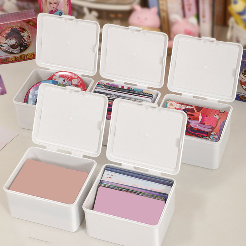 SUM Korean Transparent Storage Box Blind Box Card Photocard Storage Box ...
