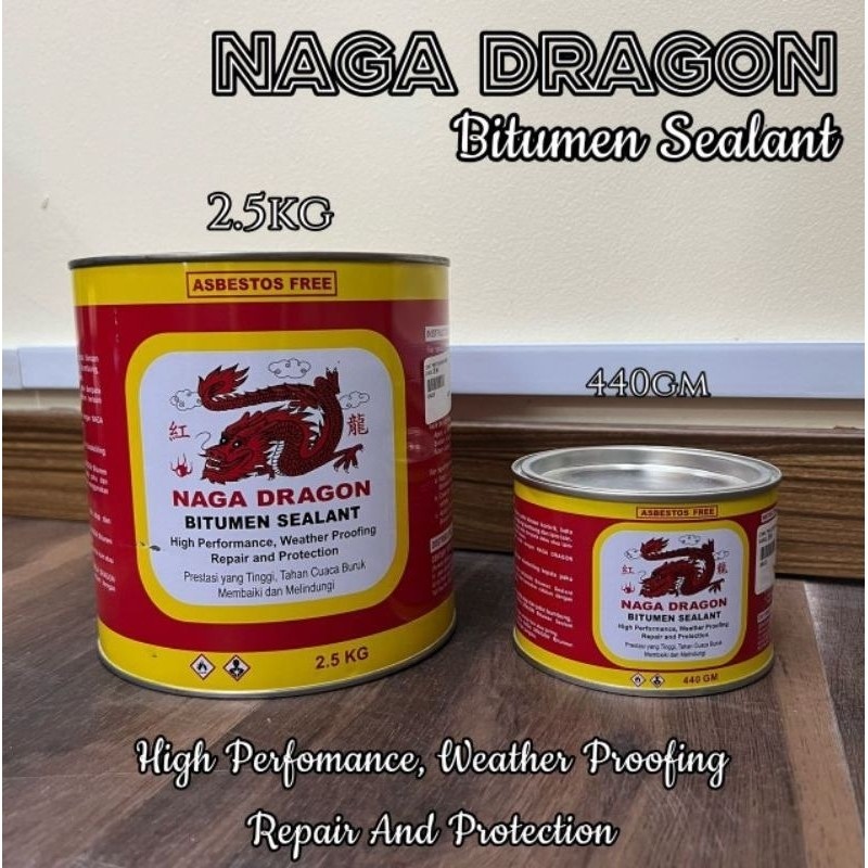440GM / 2.5KG NAGA DRAGON Bitumen Sealant Roof Concrete Tiles Anti ...