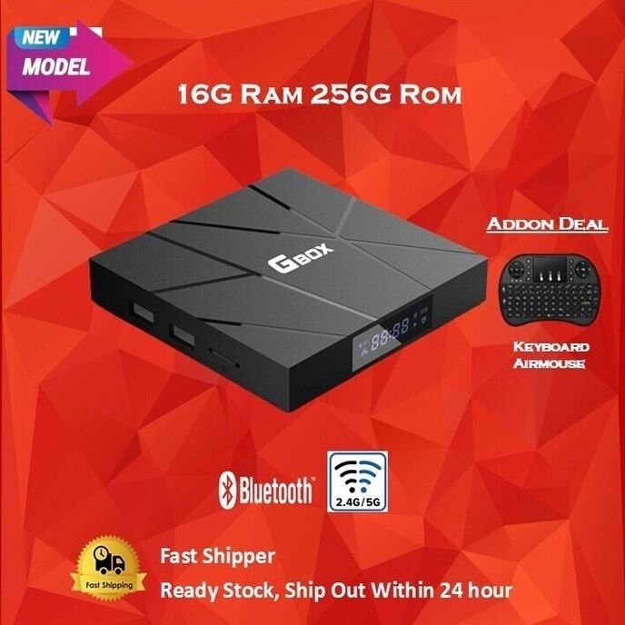 16G RAM 256G ROM 4K Resolution TVBox | Shopee Malaysia
