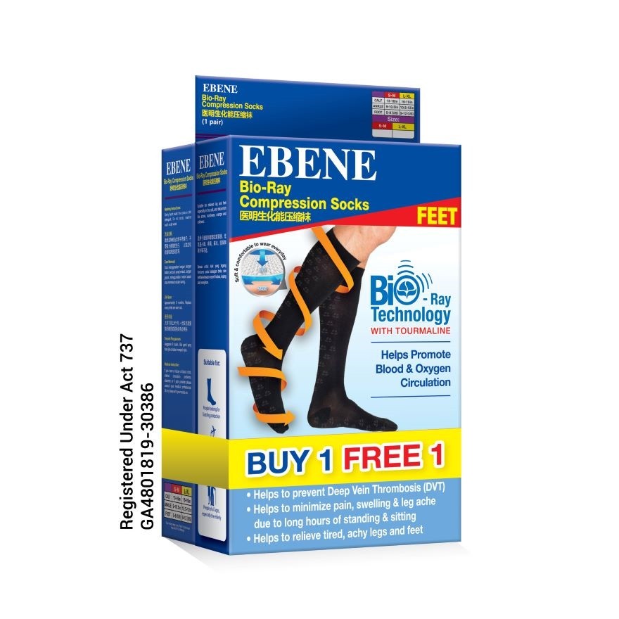 EBENE BR COMPRESS SOCKS L/XL 2s | Shopee Malaysia