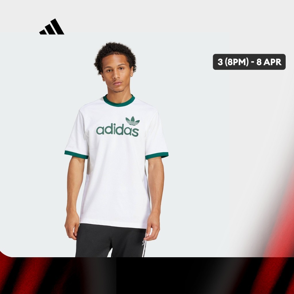 adidas Lifestyle Simple Tee Men White JC8371 | Shopee Malaysia