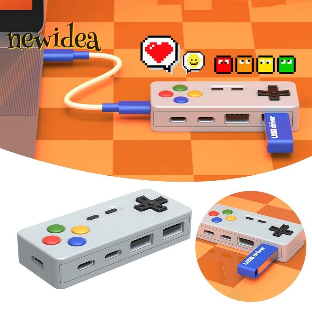 NEWIDEA USB Converter, Cartoon Gamepad Shape USB Type-C Hub, Portable ...
