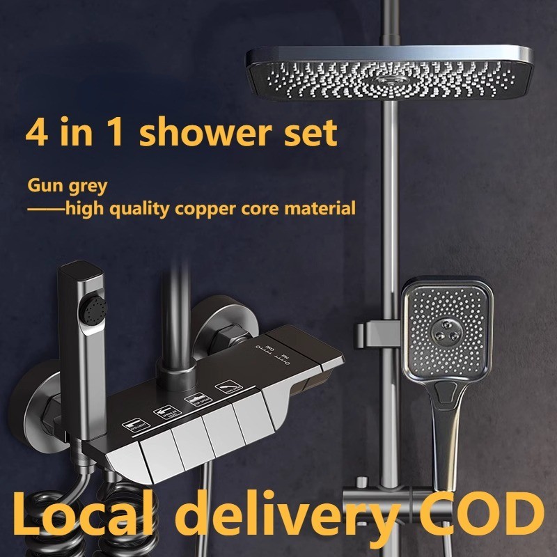 Shower Set With Faucet, 4-in-1 shower, high quality copper core ...