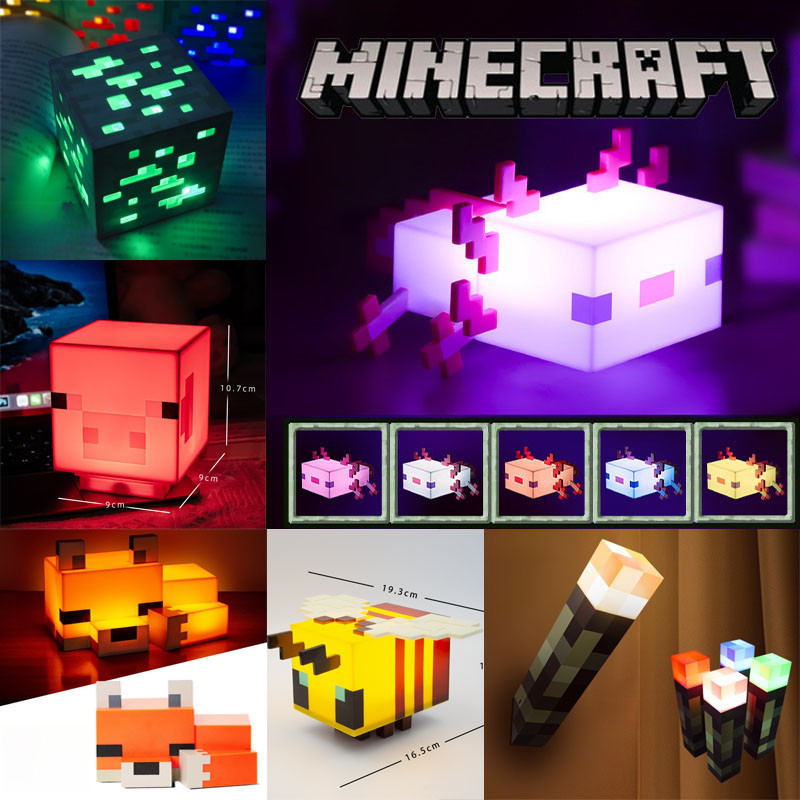 Minecraft Torch Light Minecraft Game Light Flashlight Lamp Bedroom ...
