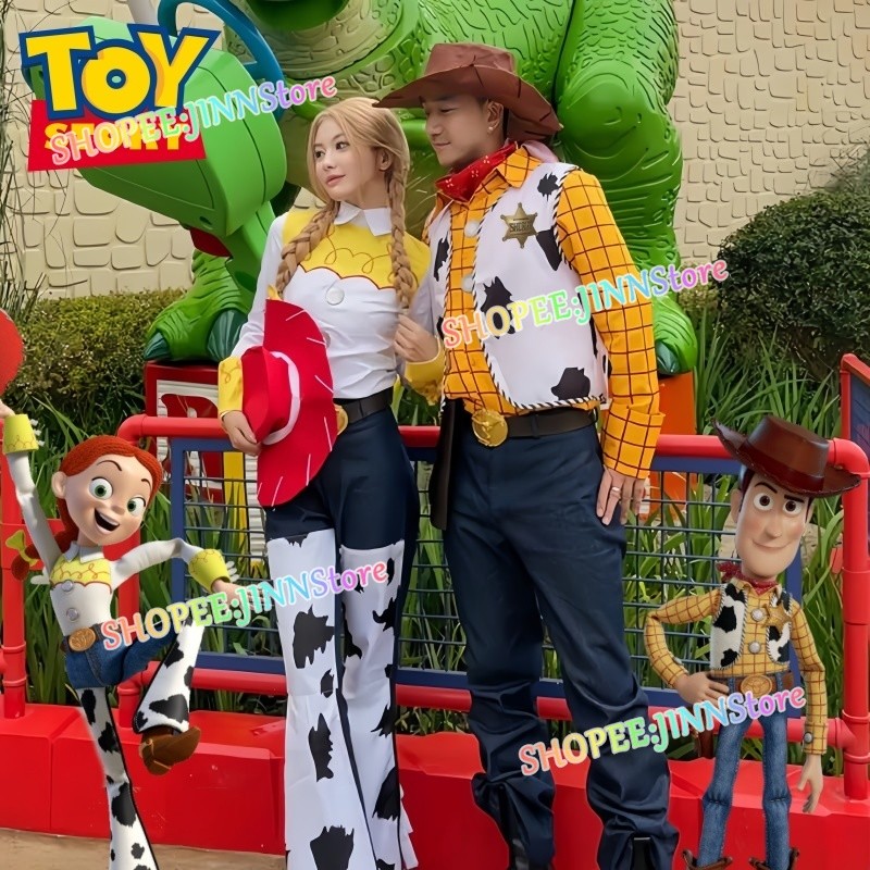 -JINN-XS-3XL TOY STORY Cosplay Costume JESSIE WOODY Cosplay Uniforms ...