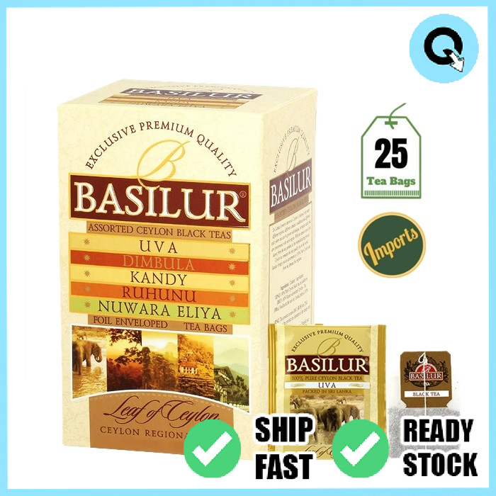 QFL Basilur Leaf of Ceylon Assorted Regional Flavors Pure Tea Ceylon ...
