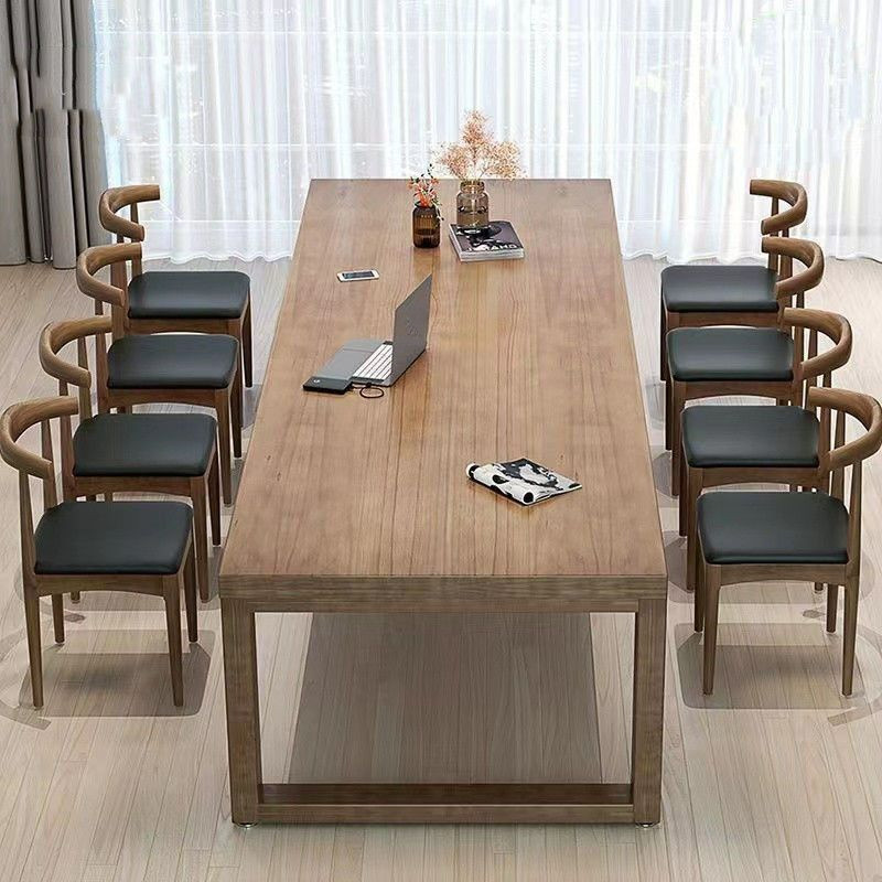 European Style Solid Wood Table Large Board Table Desk Conference Table ...